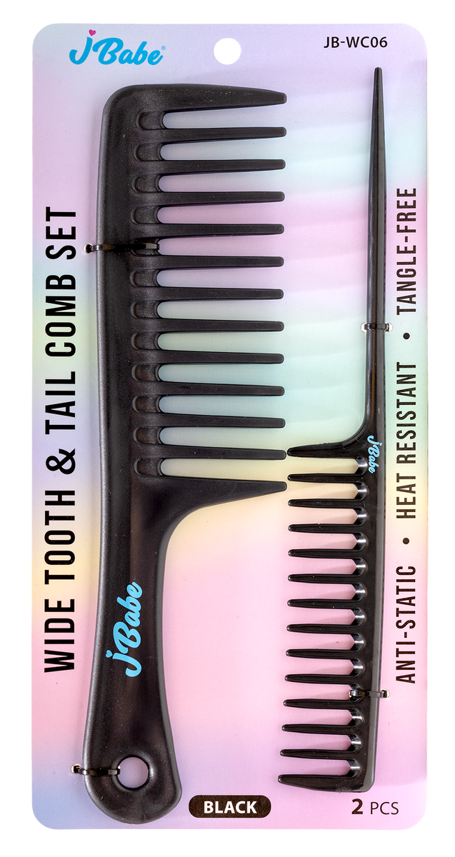 Wide Tooth Comb Set - 2pc – JBabe USA
